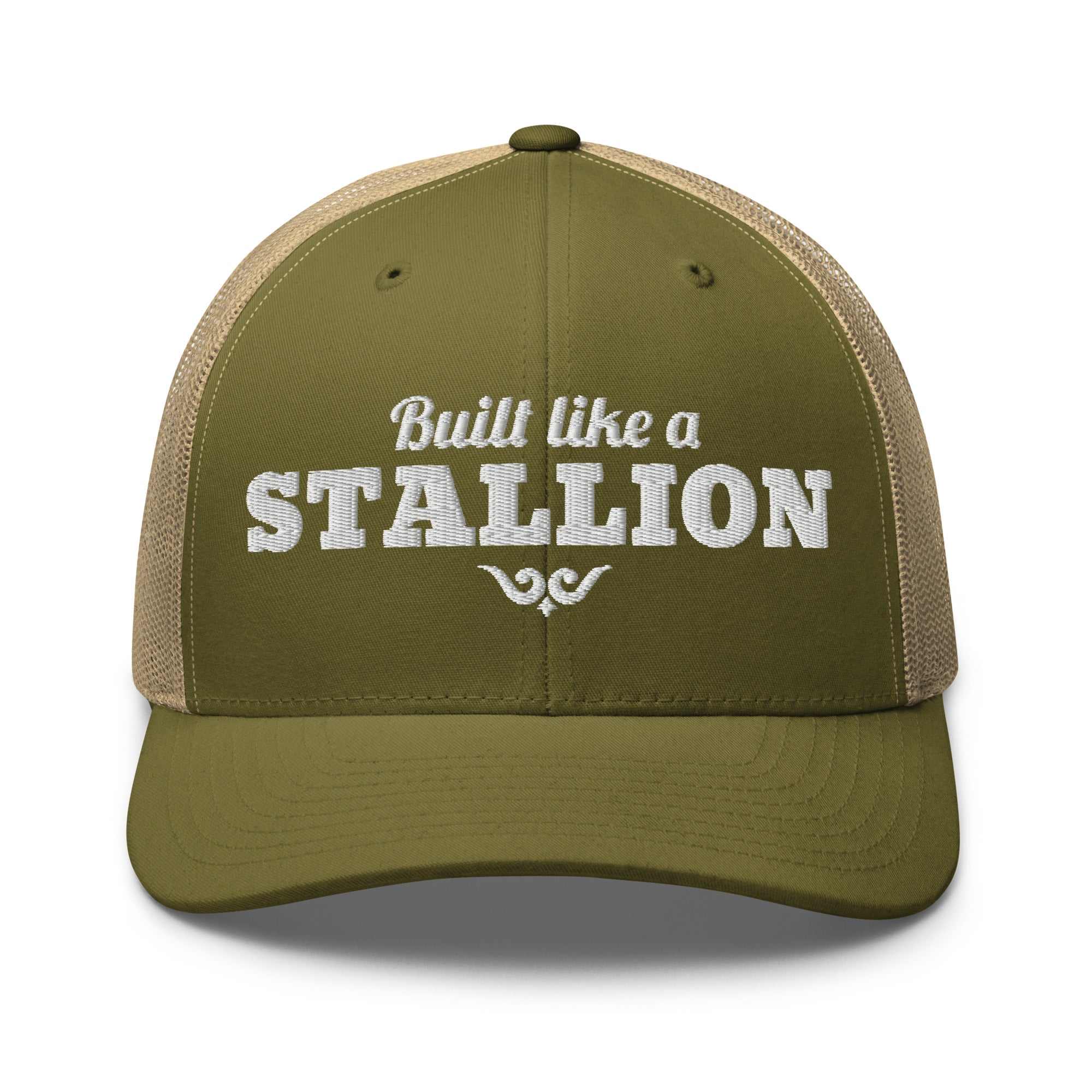 Built Like A Stallion Trucker Hat by Katie Van Slyke™